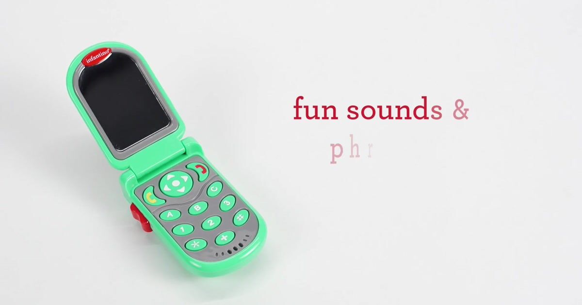 Μουσικό τηλέφωνο Infantino Flip & Peek Fun Phone Teal.! (Video ...