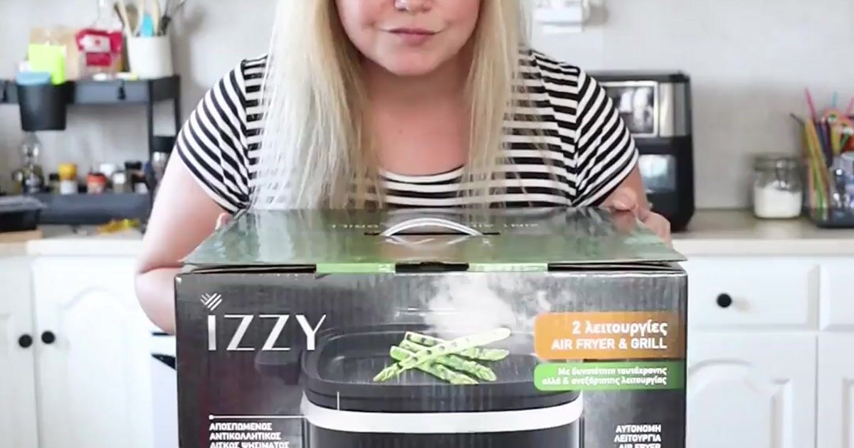Unboxing Izzy IZ-8241 Air Fryer 5lt , Grill & Airfryer 2 σε 1; (Video ...