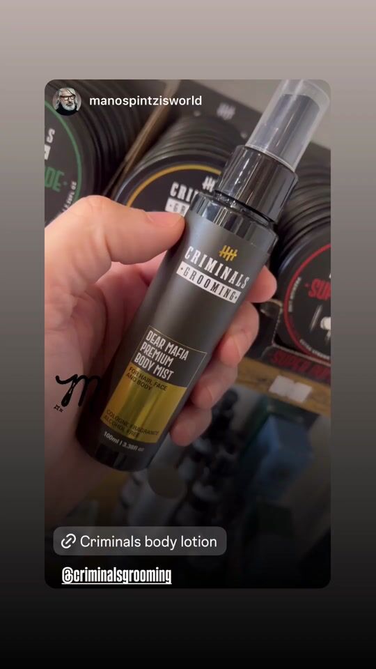 Criminals Body Mist - Dear Mafia (Video) | Skroutz.gr