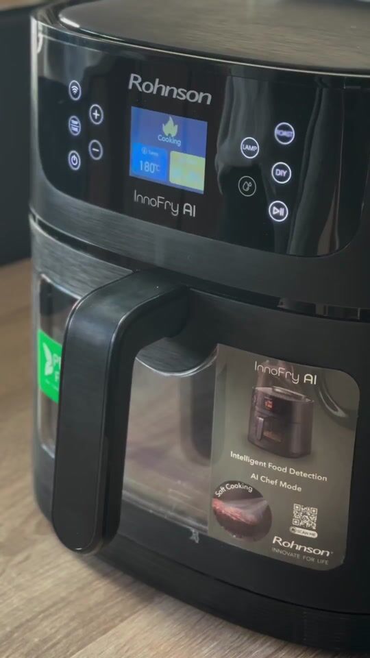 Αξιολόγηση για Rohnson R-2884 AI Air Fryer με Wi-Fi 8lt Μαύρο (Video) | Skroutz.gr